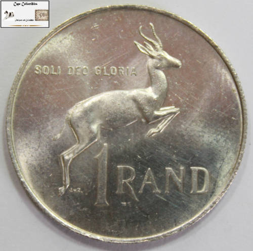 One Rand - South Africa 1 Rand 1967 Coin AU50 was sold for R225.00 on ...
