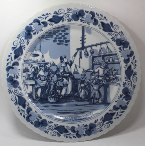 Dutch Porcelain - Oude Molen Delft Plate `De Kruidenier` was sold for ...