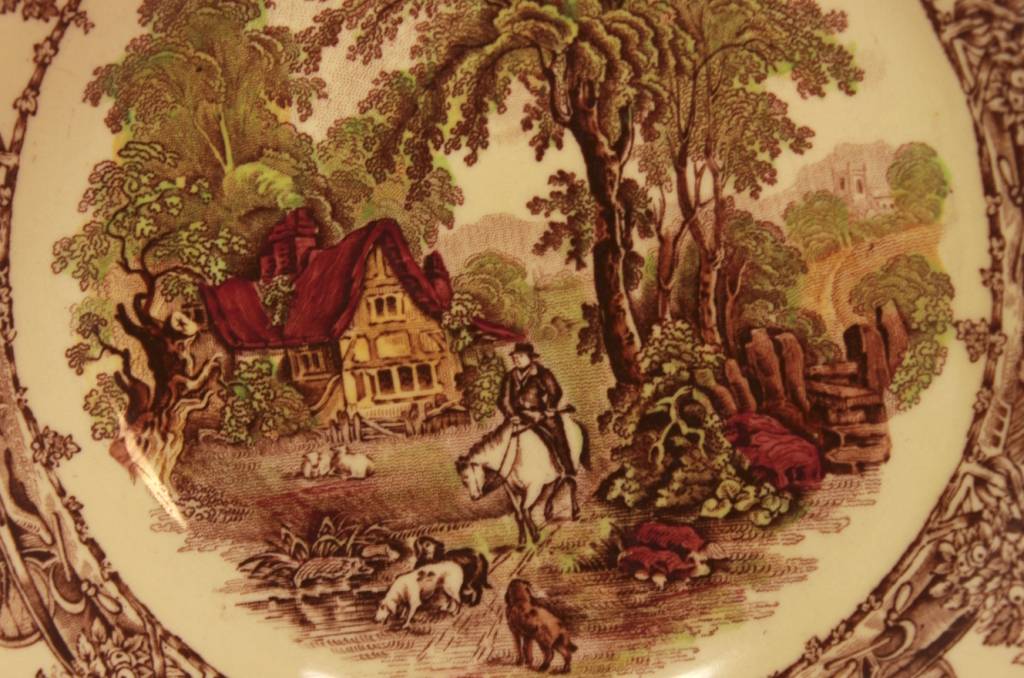 English Porcelain - Vintage Clarice Cliff Rural Scenes by Royal ...