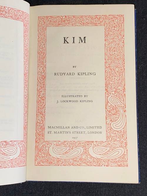 Classic Fiction - KIM BY RUDYARD KIPLING 1937 for sale in Cape Town (ID ...