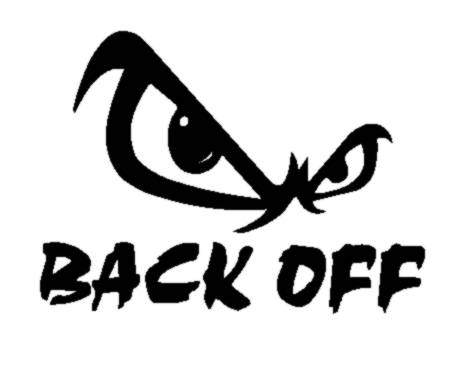 Other Artwork - 1 x Vinyl Sticker Back Off 75 mm x 55 mm Decal was sold ...