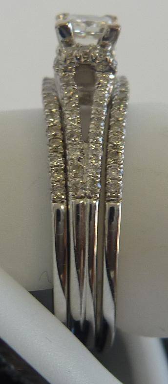 Wedding Rings - **BRIDAL SET [R45463]** DIAMOND RING [1.010ct] WITH 2 ...