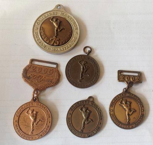 Other Antiques & Collectables - Five Vintage Comrades Marathon Medals ...