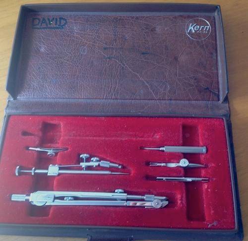 Other Antiques & Collectables - Kern. Swiss compass set. Bow pen ...