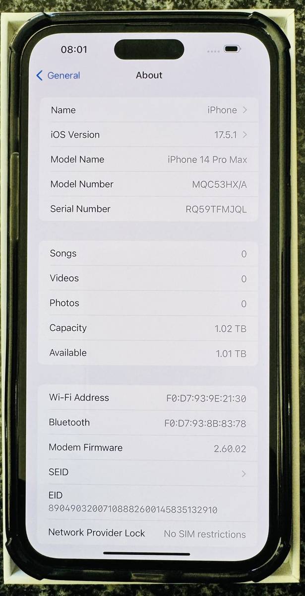 Apple - iPhone 14 Pro Max 1TB - Excellent Condition for sale in ...