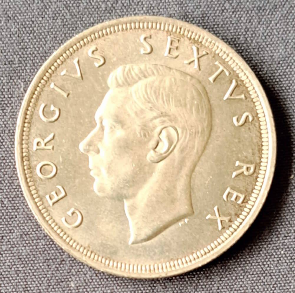 Five Shillings - UNION OF S.A GEORGE VI ( 1936 - 1952. ) LARGE SILVER ...