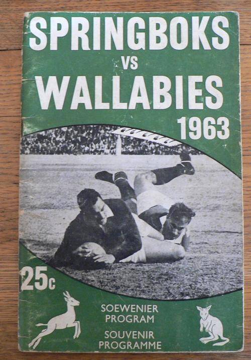 Sport & Leisure - SPRINGBOKS vs WALLABIES 1963- Souvenir programme. was ...