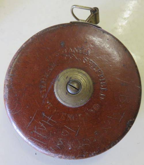 Tools - LEATHER MEASURING TAPE CONSTANTIA CHESTERMAN SHEFFIELD ENGLAND ...