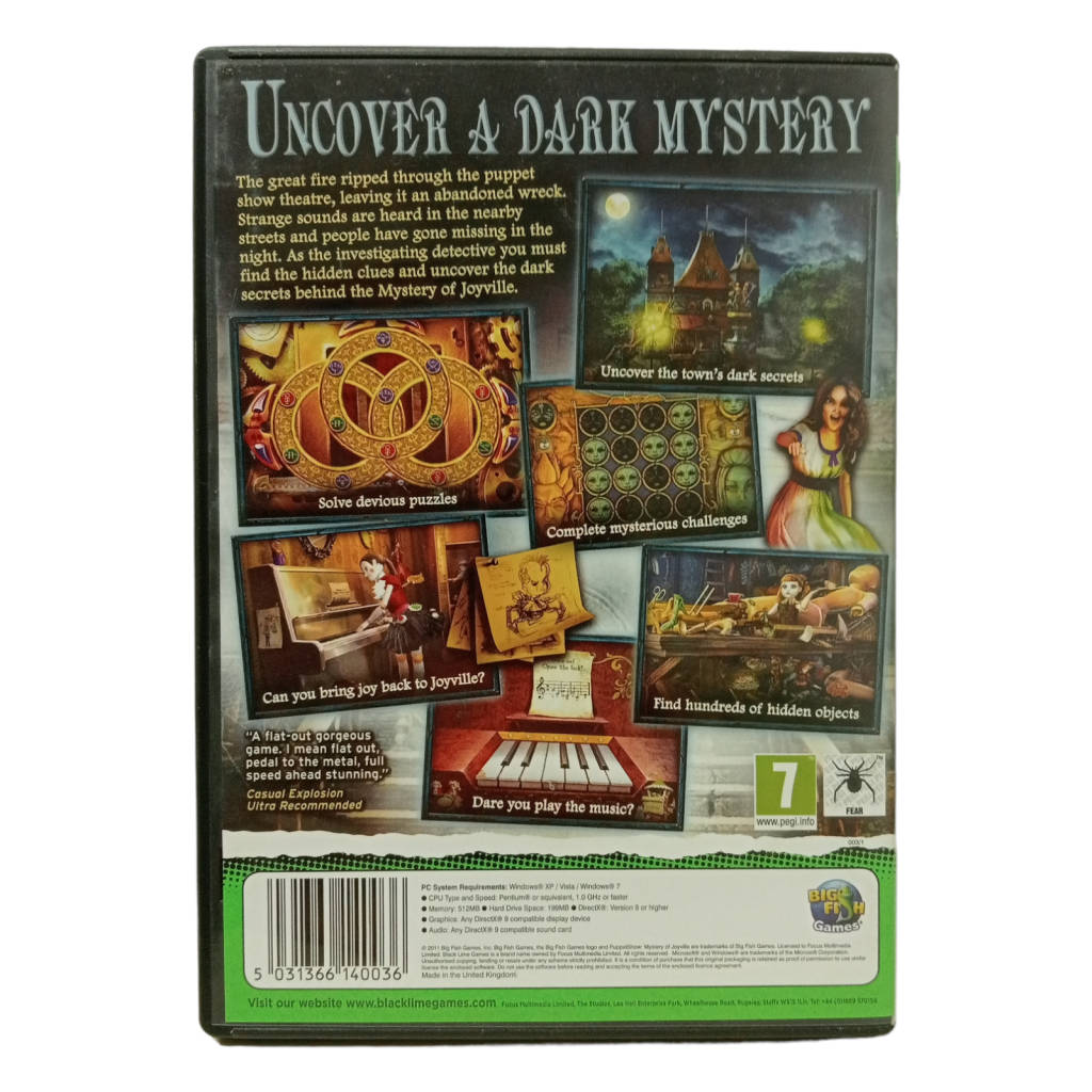 Games - Puppet Show - Mystery of Joyville, Hidden Object Game PC (CD ...