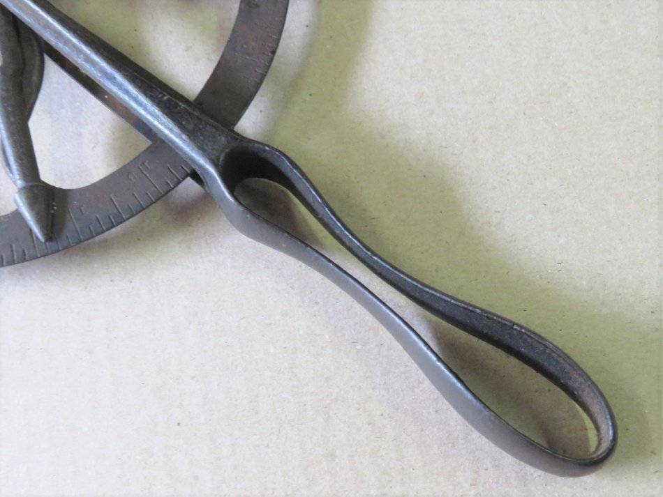 Tools - Antique Blacksmith Wheelwright traveller measuring wheel tool ...