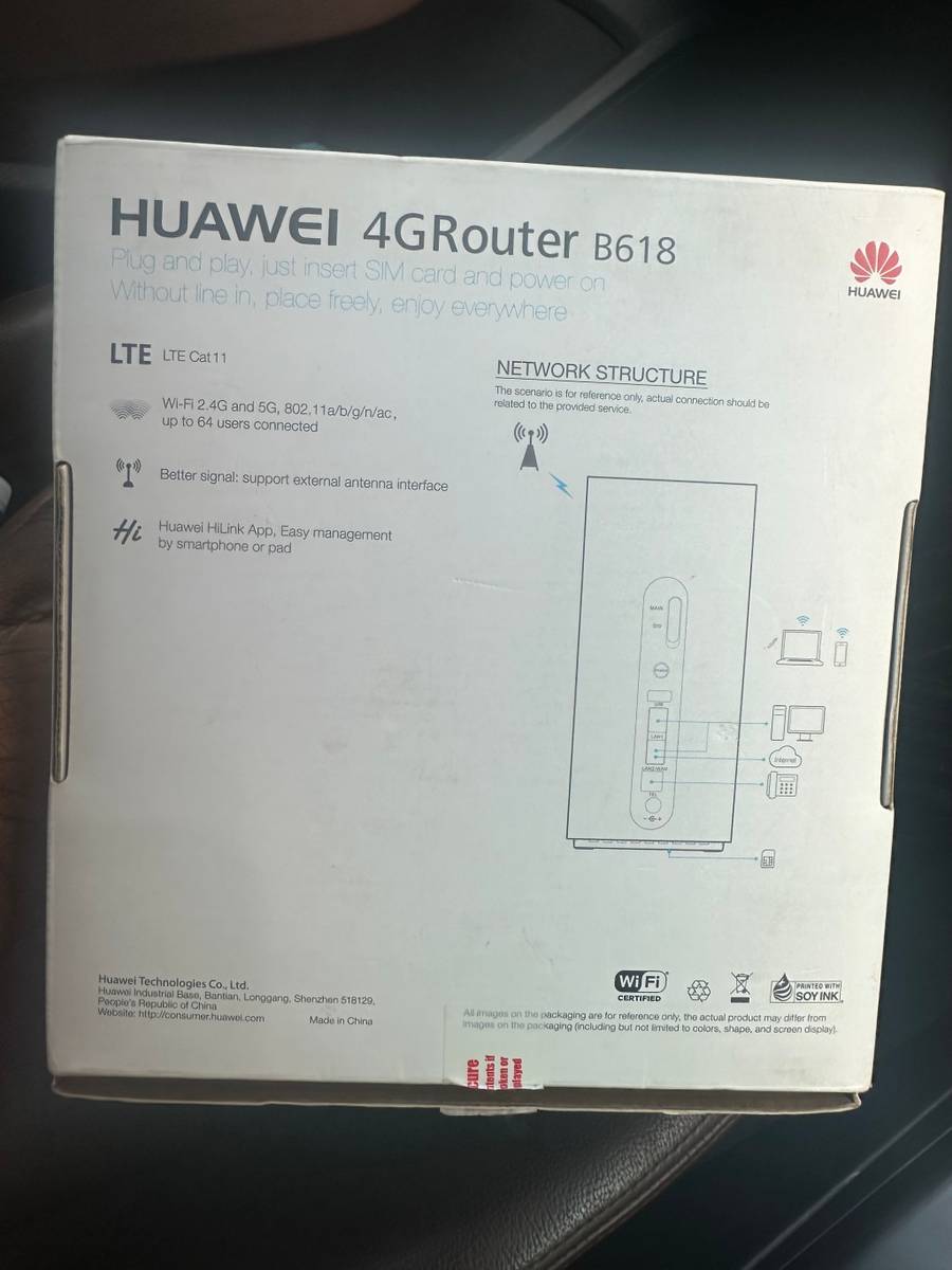 Wireless Routers - Huawei B618 4G LTE Router - Takes SIM Card 64 ...