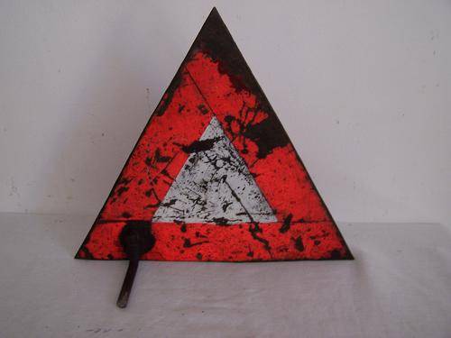 Other Antiques & Collectables - OLD interesting warning sign ...