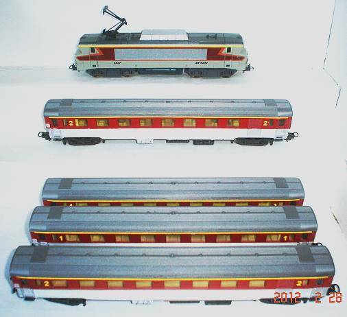 Railway - LIMA HO: SNCF Passenger Train Set in good refurbished ...