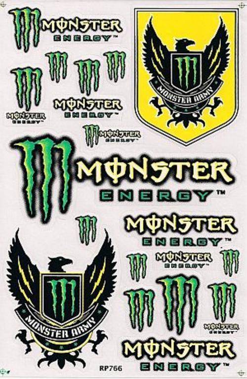 Accessories - *FREE SHIPPING* 6 SHEETS MIXED MONSTER STICKERS - Dirt ...