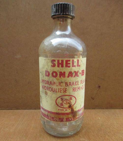 Other Antiques & Collectables - VINTAGE SHELL BRAKE FLUID BOTTLE was ...