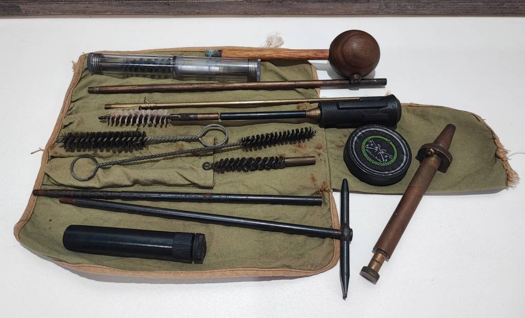Other Antiques & Collectables - Vintage Gun Cleaning Kit with Extras ...