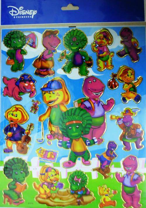 Stickers, Glitter & Embellishments - BARNEY STICKERS was sold for R4.95 ...