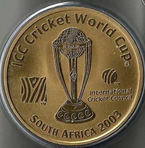 Gold & Bullion Coins - *** 2003 ICC CRICKET WORLD CUP 9k GOLD ...