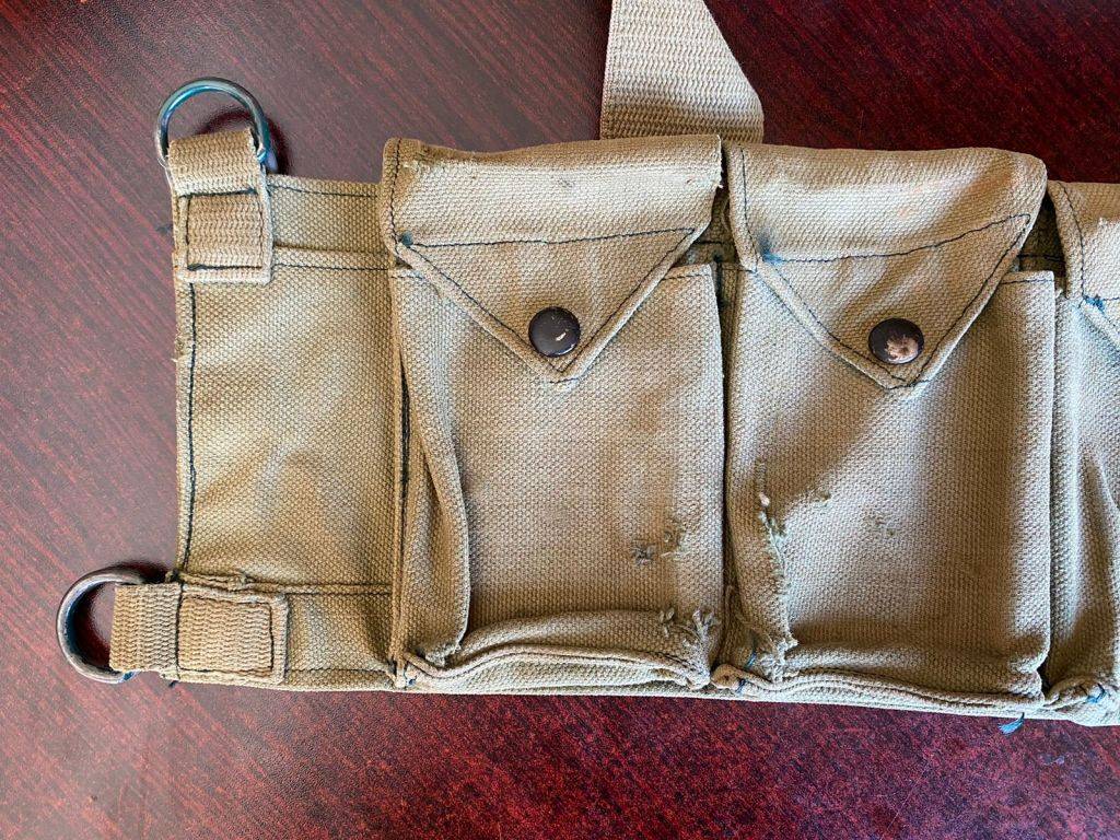 Kit - ORIGINAL,BATTLE USED,RHODESIAN CHEST WEBBING-LABELLED AND MADE BY ...