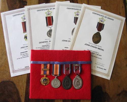 SADF & SANDF - SADF BORDER WAR MEDAL GROUP WITH AWARD CERTIFICATE'S ...