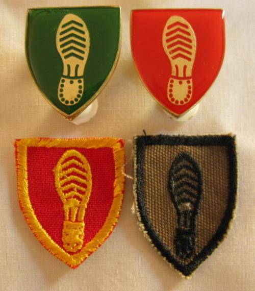 South African Army - NO. 5663) SADF TRACKER PROFICIENCY BADGES. 2 CLOTH ...