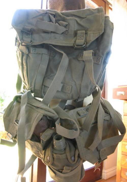 Kit - SADF PATTERN 70 WEBBING - COMPLETE KIT AS ISSUED TO TROOPS DURING ...