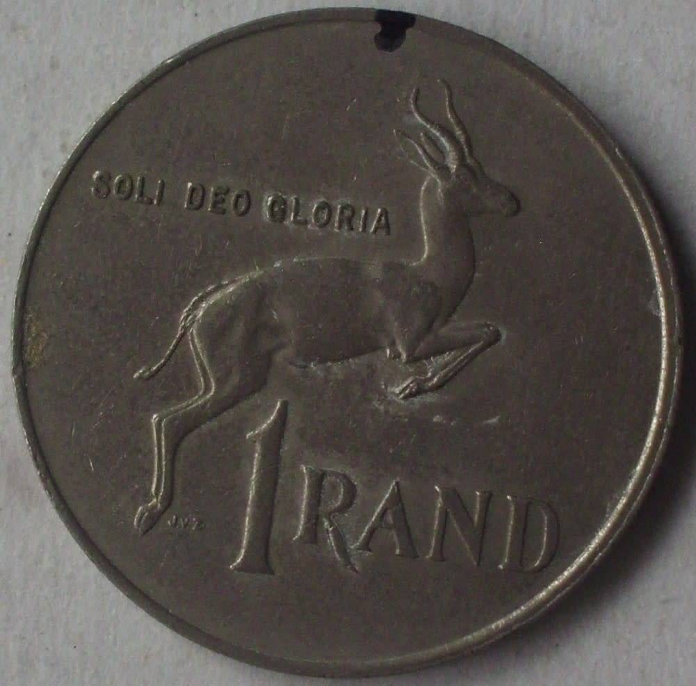 One Rand - Coin - RSA - R1 - 1987 - Error - Rotated Die for sale in ...