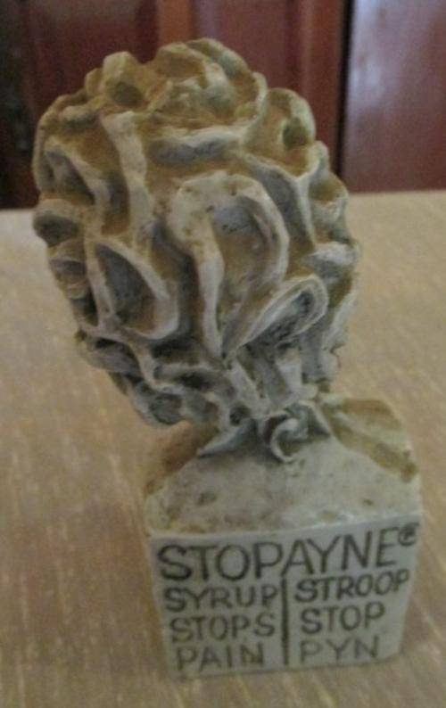Advertising - "STOPAYNE SYRUP" Medicine Advertising Bust was sold for ...