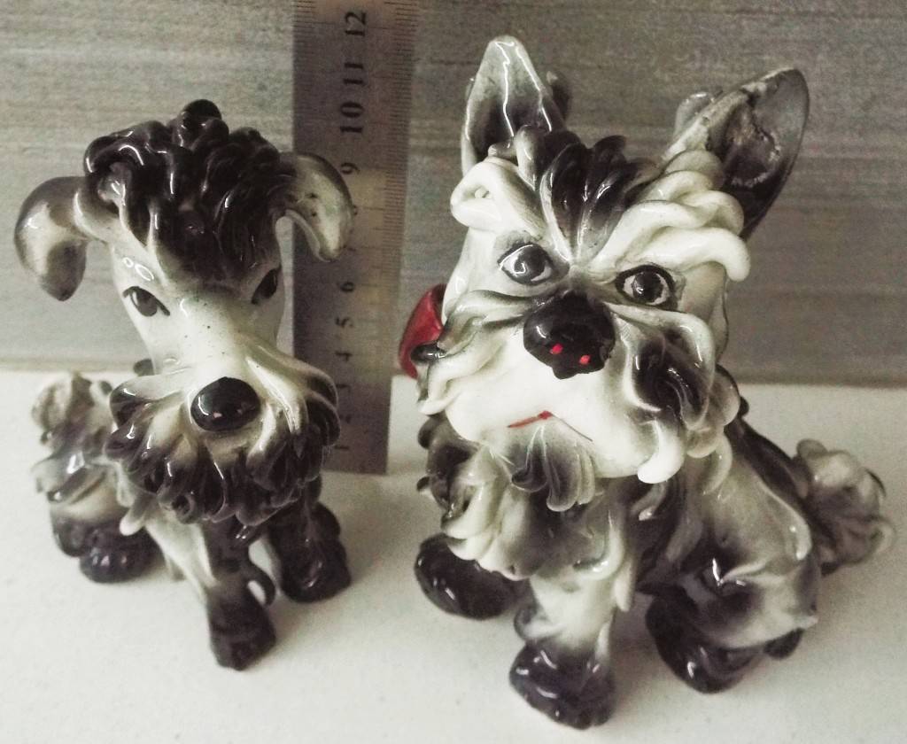 Porcelain & Ceramic - RARE NICE Vintage Italian Spaghetti Dogs Black ...