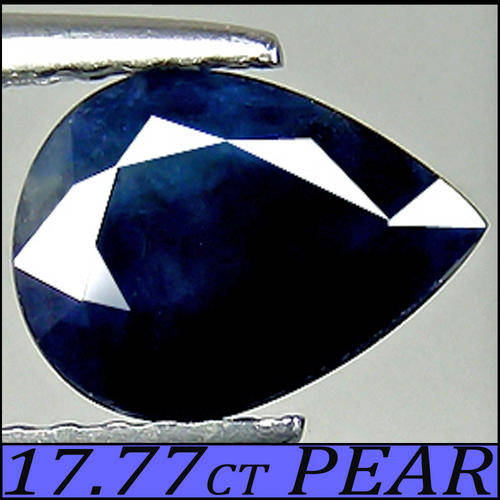 Sapphires - 17.77 CT MIDNIGHT BLUE SAPPHIRE. 100% NATURAL UNTREATED ...