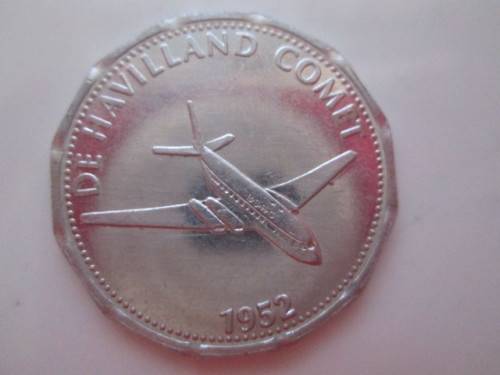 Numismatic collectables - SHELL COIN- DE HAVILLAND COMET 1952 was sold ...