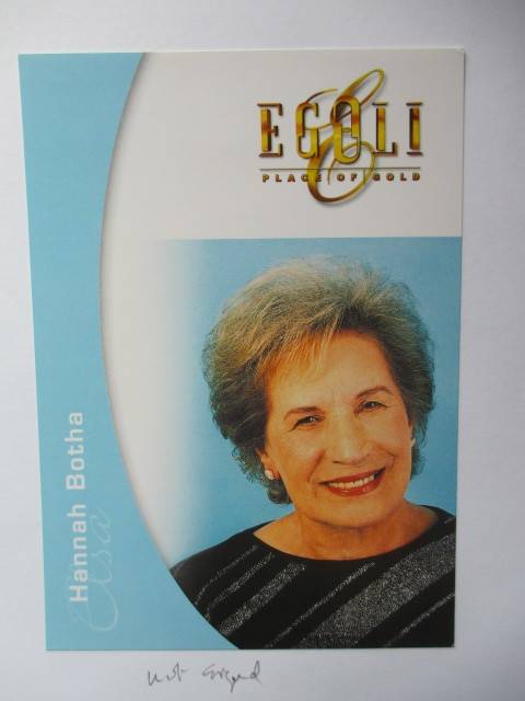 Other Africana - TWO PICTURES OF EGOLI STARS - HANNAH BOTHA and ERNEST ...