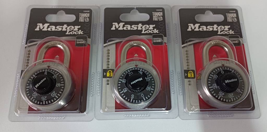 Padlocks - MasterLock 1500D combination locks x3 was sold for 241.00 on 17 Jul at 23:46 by ...