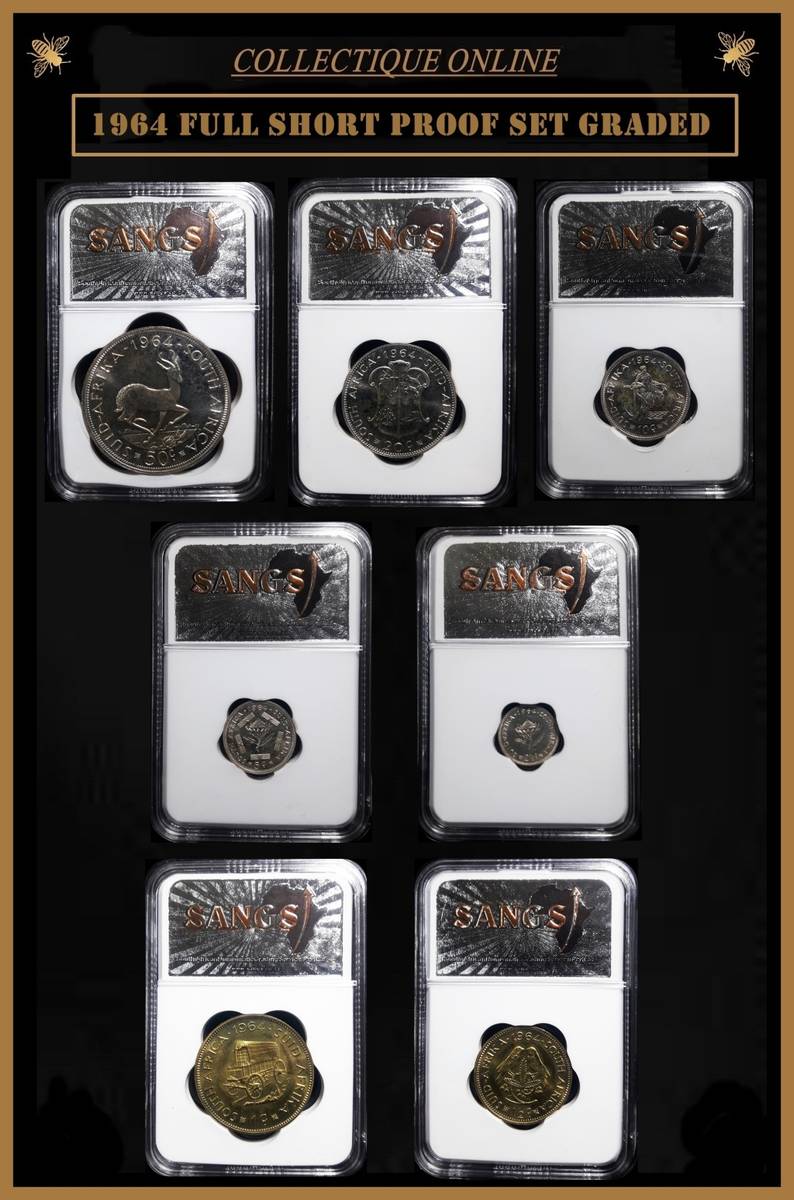 Proof Sets - 1964 : REP. of S. A. : EXCELLENT COMPLETE FULL SHORT PROOF ...