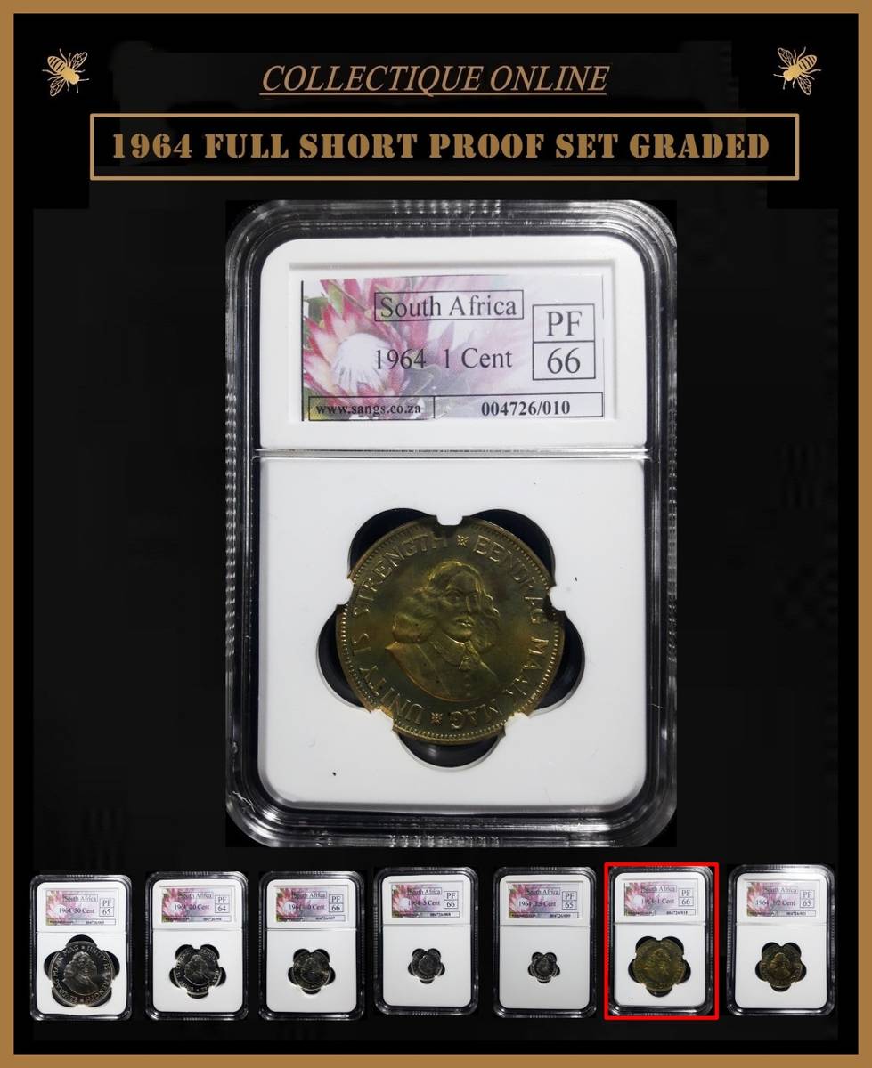Proof Sets - 1964 : REP. of S. A. : EXCELLENT COMPLETE FULL SHORT PROOF ...