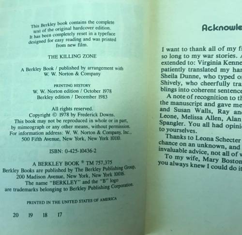 Books - THE KILLING ZONE FREDERICK DOWNS VIETNAM PLATOON DELTA ONE-SIX ...