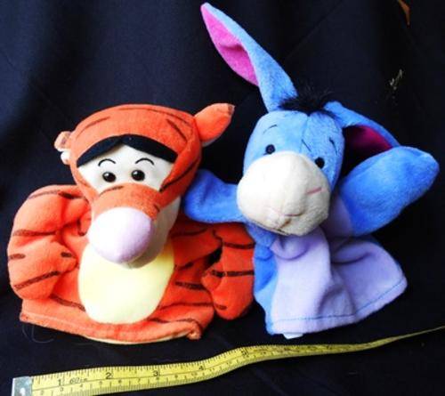 Soft Toys - Disney-character Hand Puppets Winnie-The -Pooh's Eeyore and ...