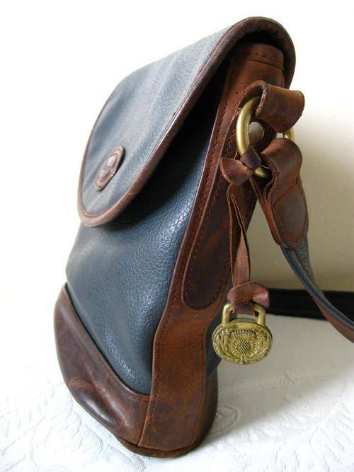 Handbags & Bags - AUTHENTIC PRINGLE OF SCOTLAND PVC NAVY BAG WITH BROWN ...