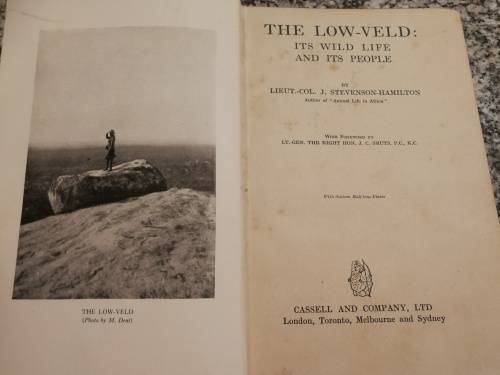 Africana - THE LOW-VELD Its Wild Life and its People JAMES STEVENSON ...