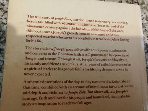 Africana - JOSEPH ZULU BERT SCHROEDER ( Warrior who turned missionary ...