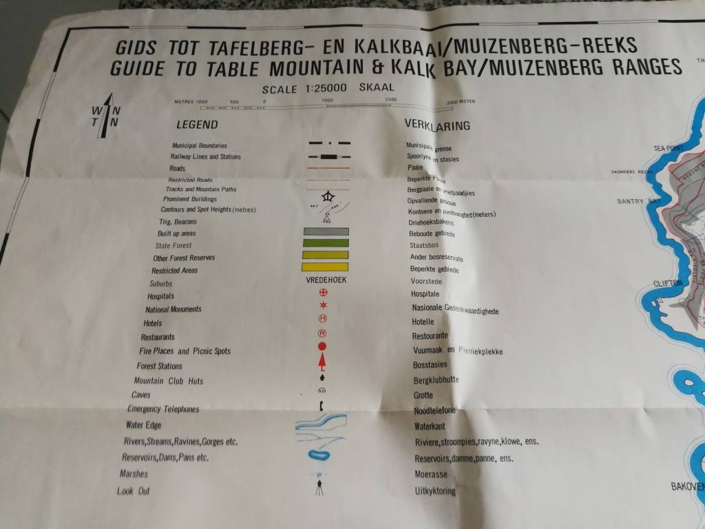 South African Travel & Geography - Map GUIDE TABLE MOUNTAIN ...