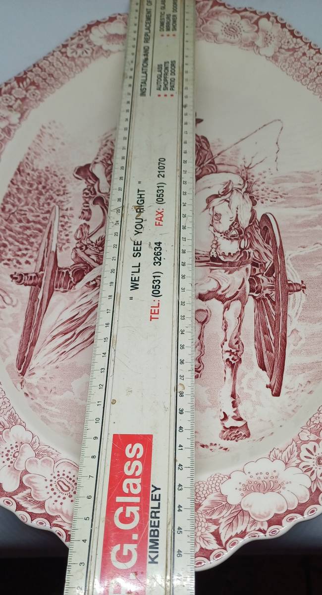 Other Porcelain & Ceramics - PINK DELFT LARGE PLATTER PLATE was sold ...