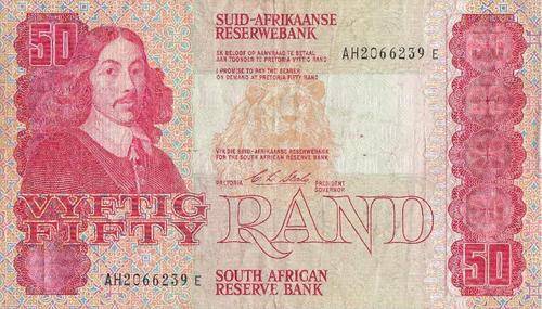 CL Stals - CL STALS Fifty Rand SOUTH AFRICAN NOTE AH2066239E was sold ...