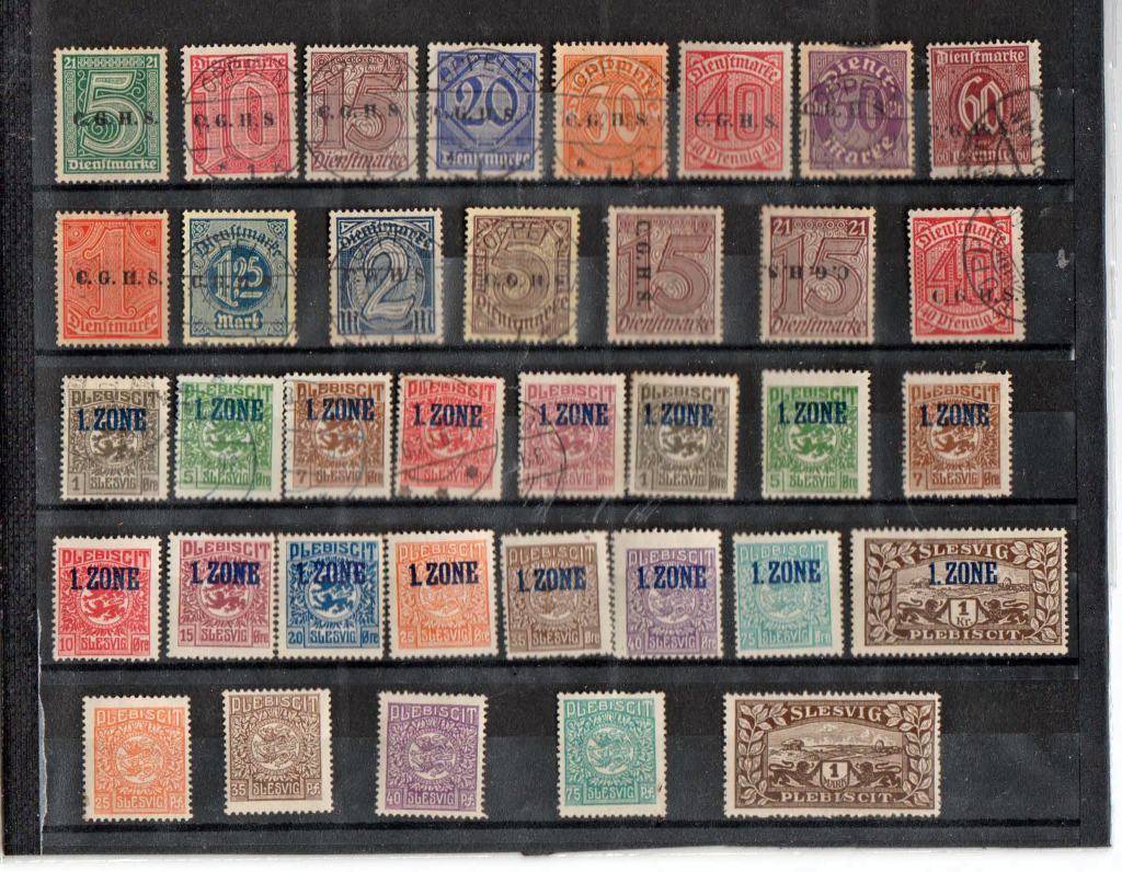 Germany & Colonies - GERMANY SLESWIG & SILESIA-ASSORTED OVERPRINTS MM ...