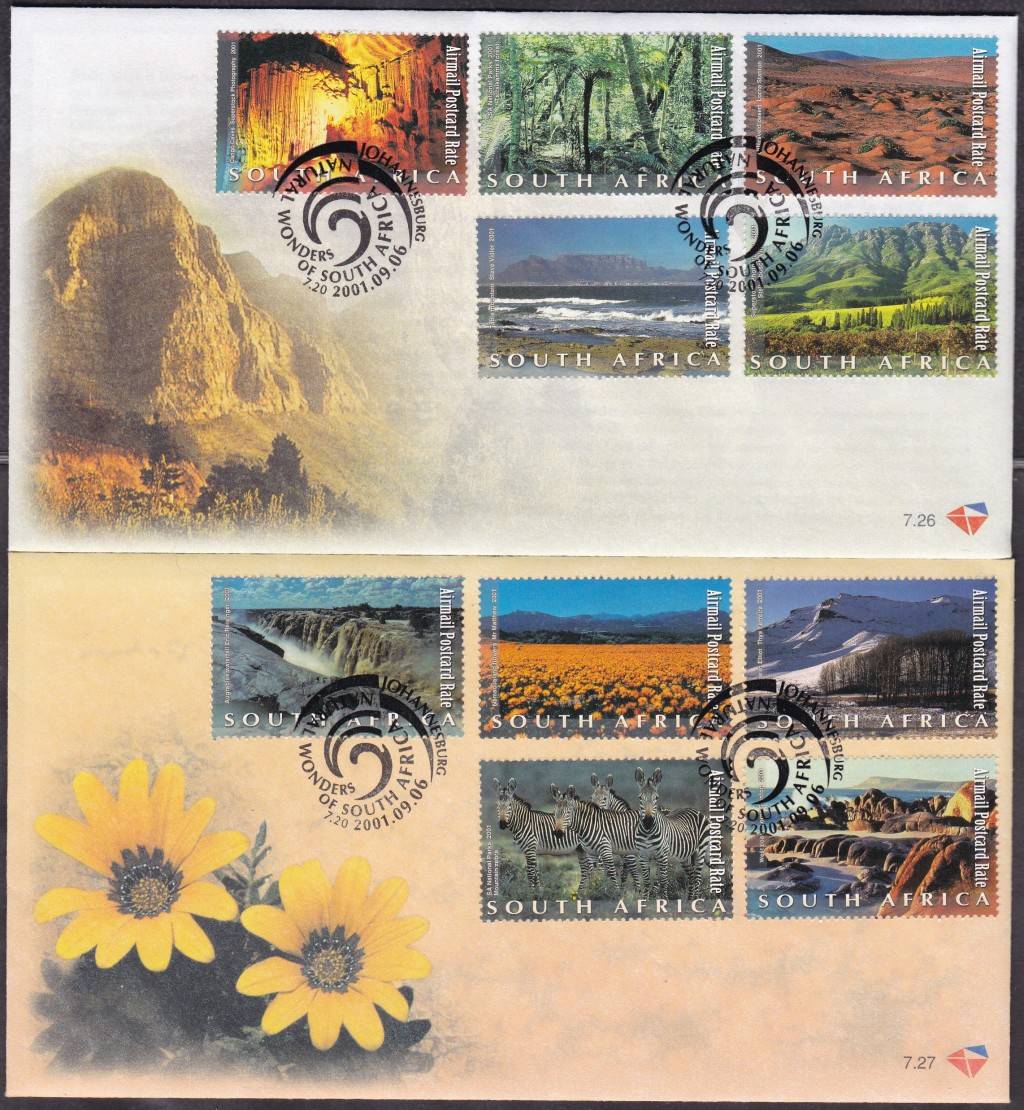 Republic of South Africa - RSA - NATURAL WONDERS OF SOUTH AFRICA, FDC ...