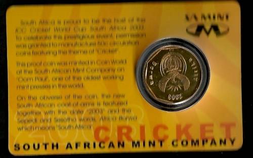 Fifty Cent - South Africa 2003 COIN- SECOND Sport depicted on SA Coin ...
