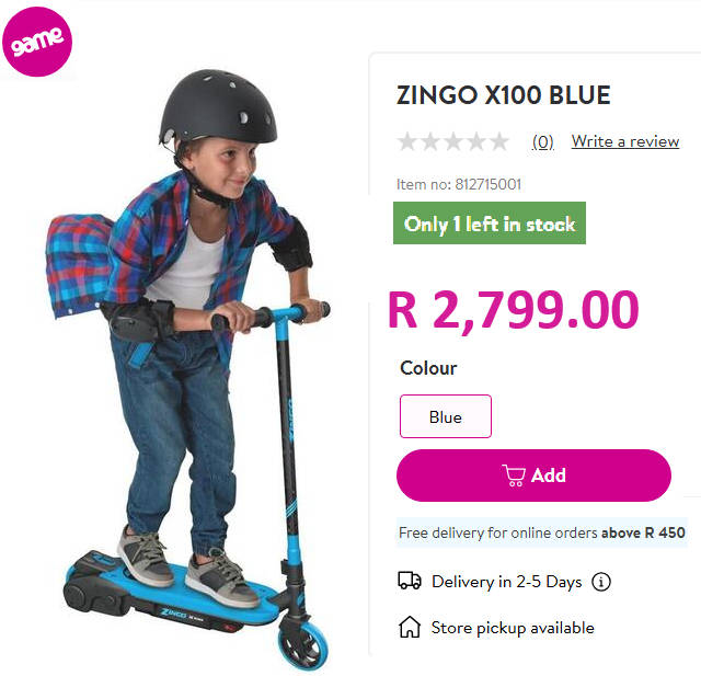 Scooters - ZINGO X100 Electric Scooter was sold for 1,157.00 on 19 Jun ...