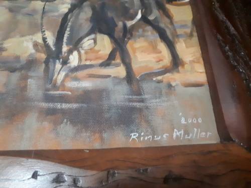 Paintings - Rinus Muller SA Artist 1941 - 2004 Oil On Board Sleeper ...