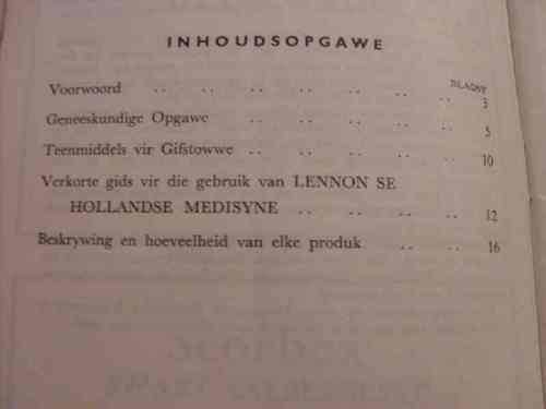 Reference - Lennon's Dutch medicine handbook of home remedies was sold ...