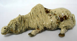 Porcelain & Ceramic - Cheval Potbellied horse with Spaghetti Mane and ...